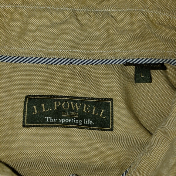 J.L. Powell | Shirts | Jl Powell Shirt Size L Tan | Poshmark